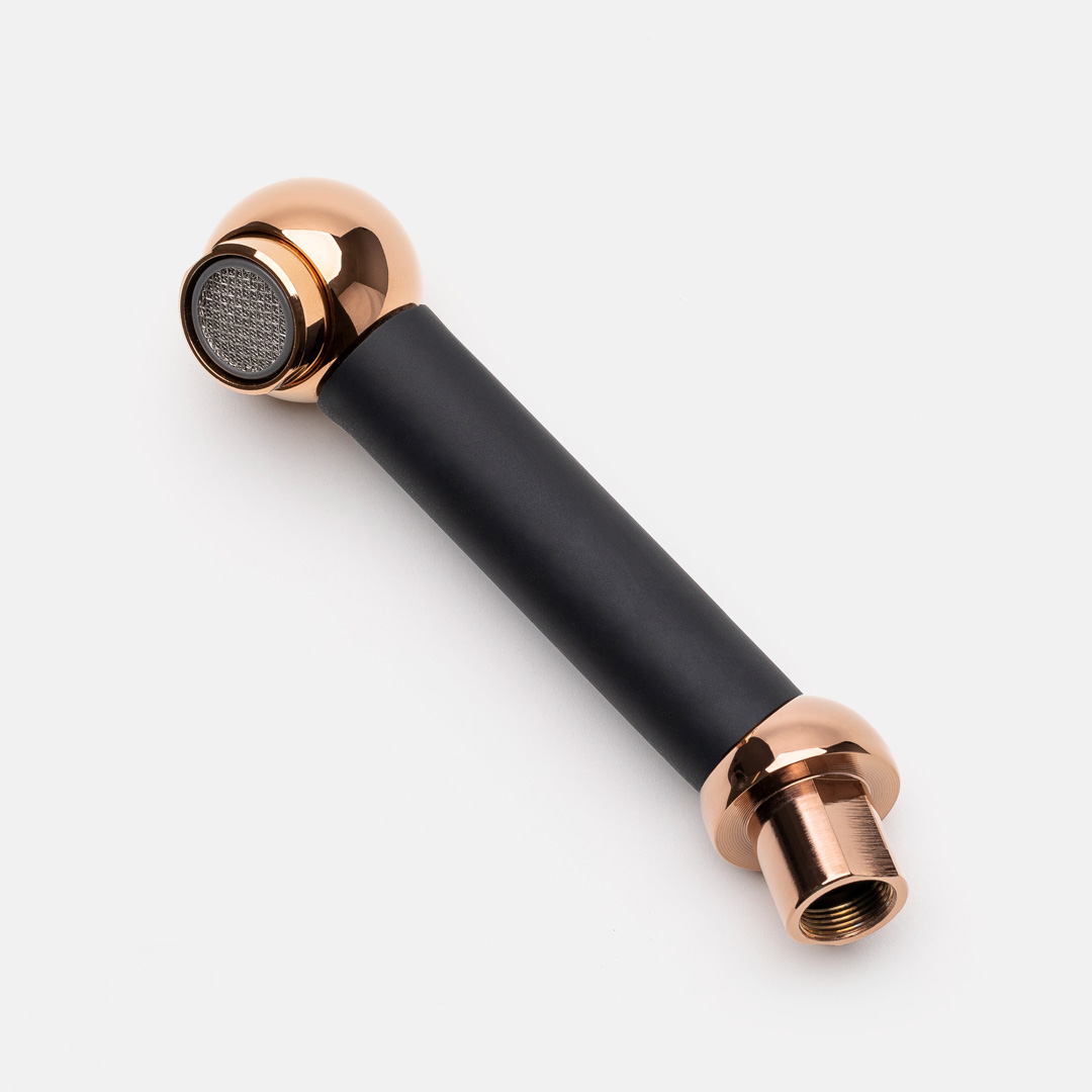 Duschmunstycke, Brass Exclusive, utan slang, roséguld | Gocciani